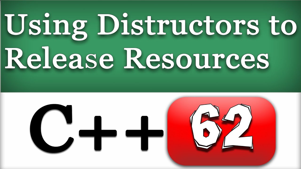 C Destructors To Release Resources With Example Cpp Object Oriented