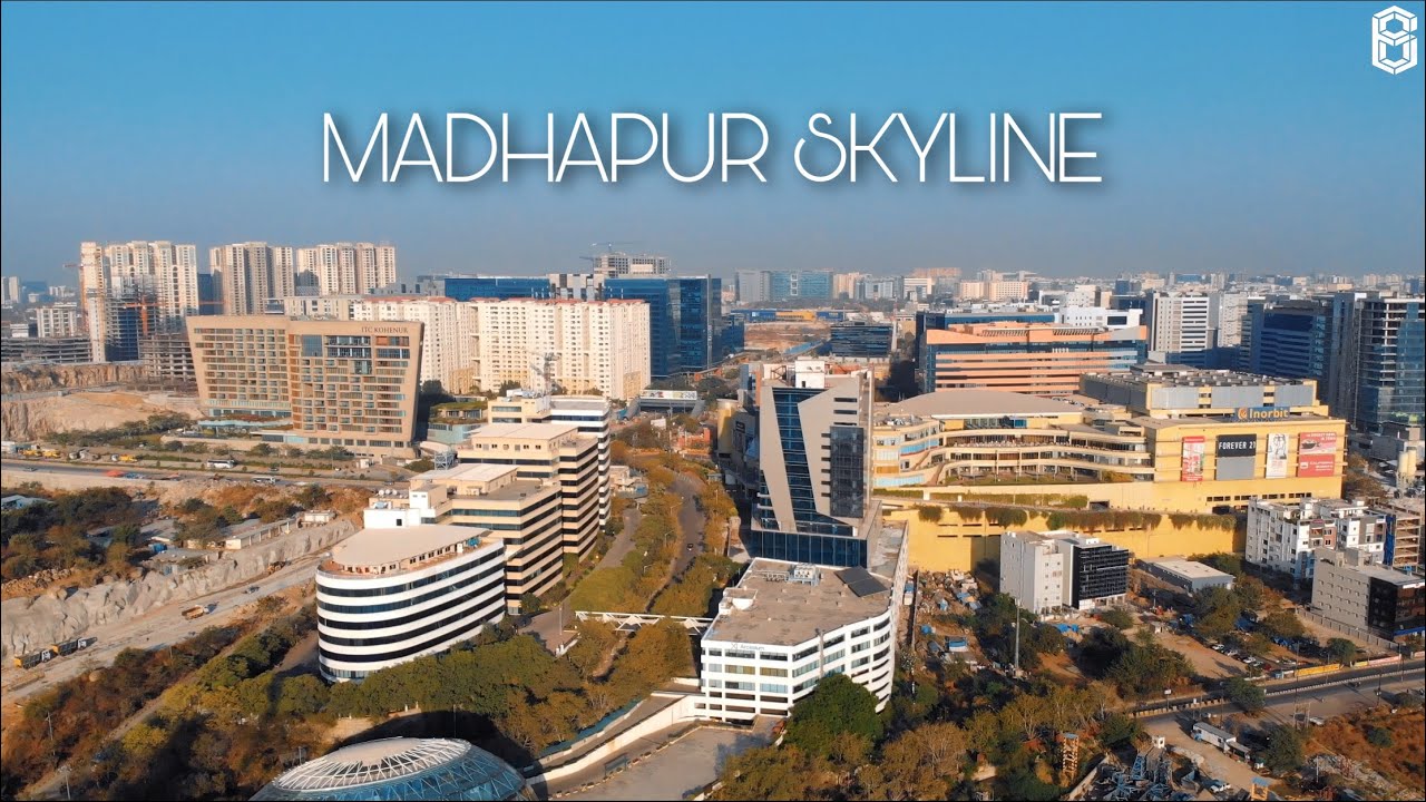 A glimpse of madhapur skyline- aerial view|| BIRD’S EYE LENS - 4K - YouTube