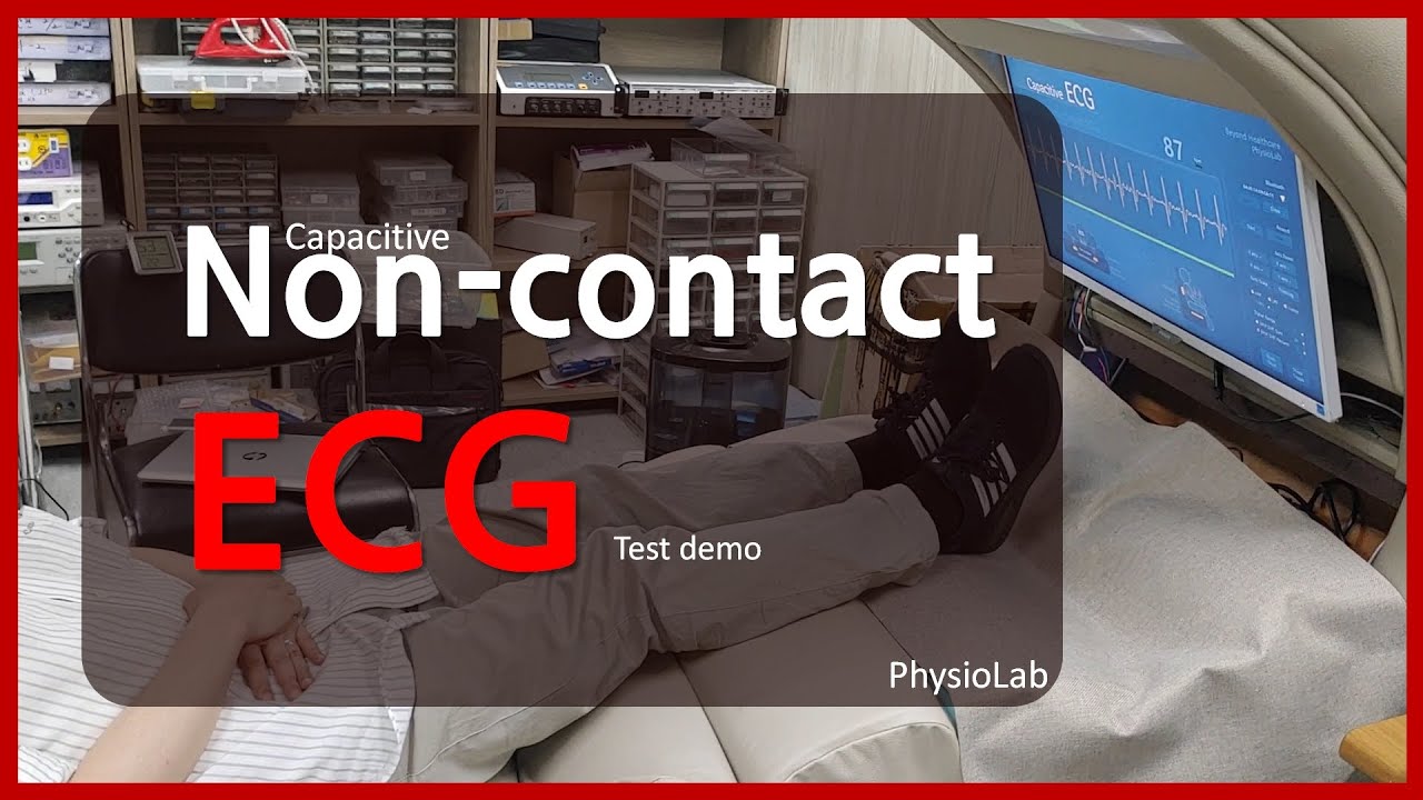 Capacitive ECG Demo, Non-contact ECG Demo, No lead ECG - YouTube