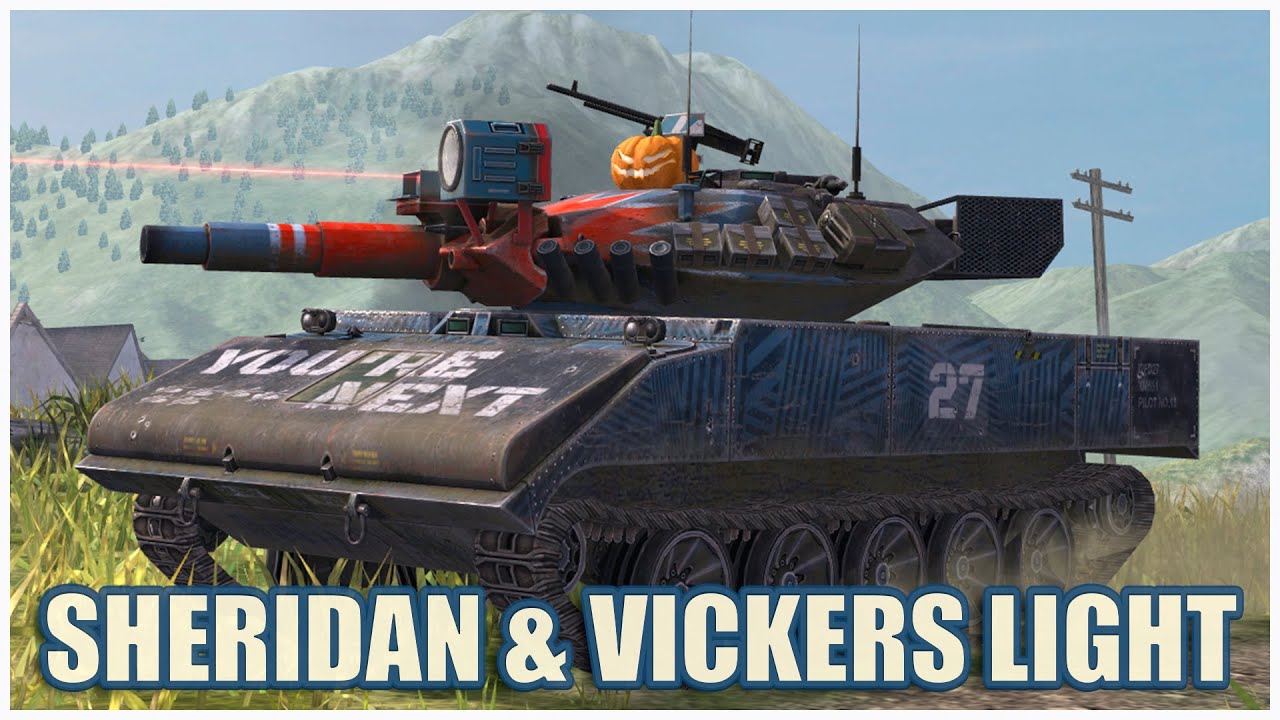 XM551 Sheridan & Vickers Light 105 • WoT Blitz Gameplay - YouTube