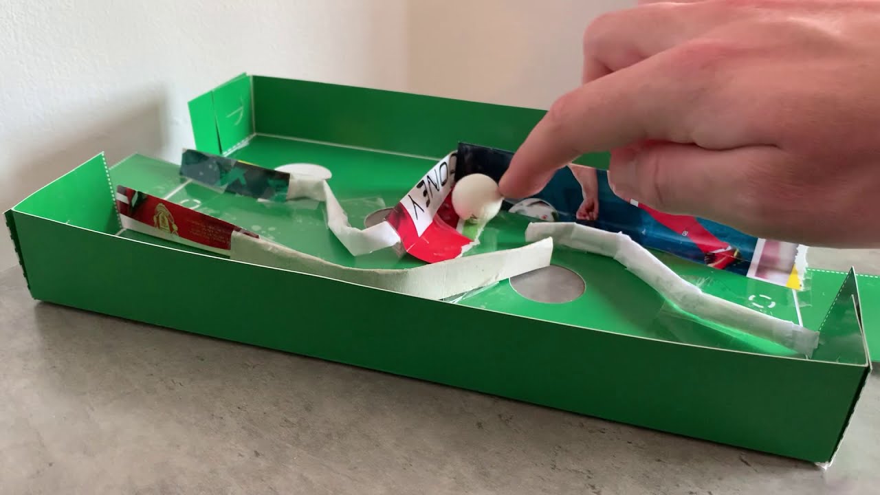 Make Your Own Trench Football Marble Run | Football Craft Activities ...