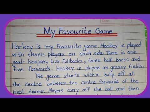 My Favourite Game | Essay on my Favourite Game in english | My ...