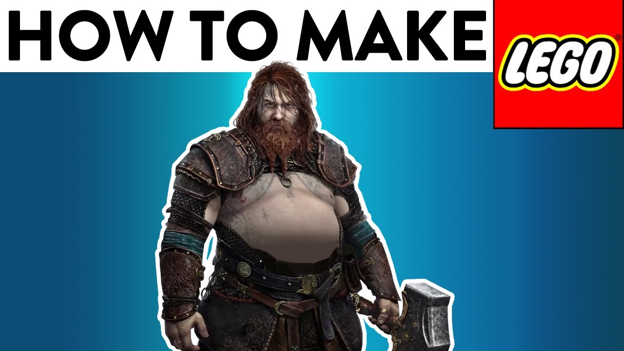 How To Make LEGO Thor God Of War Ragnarok Custom Minifigure - YouTube