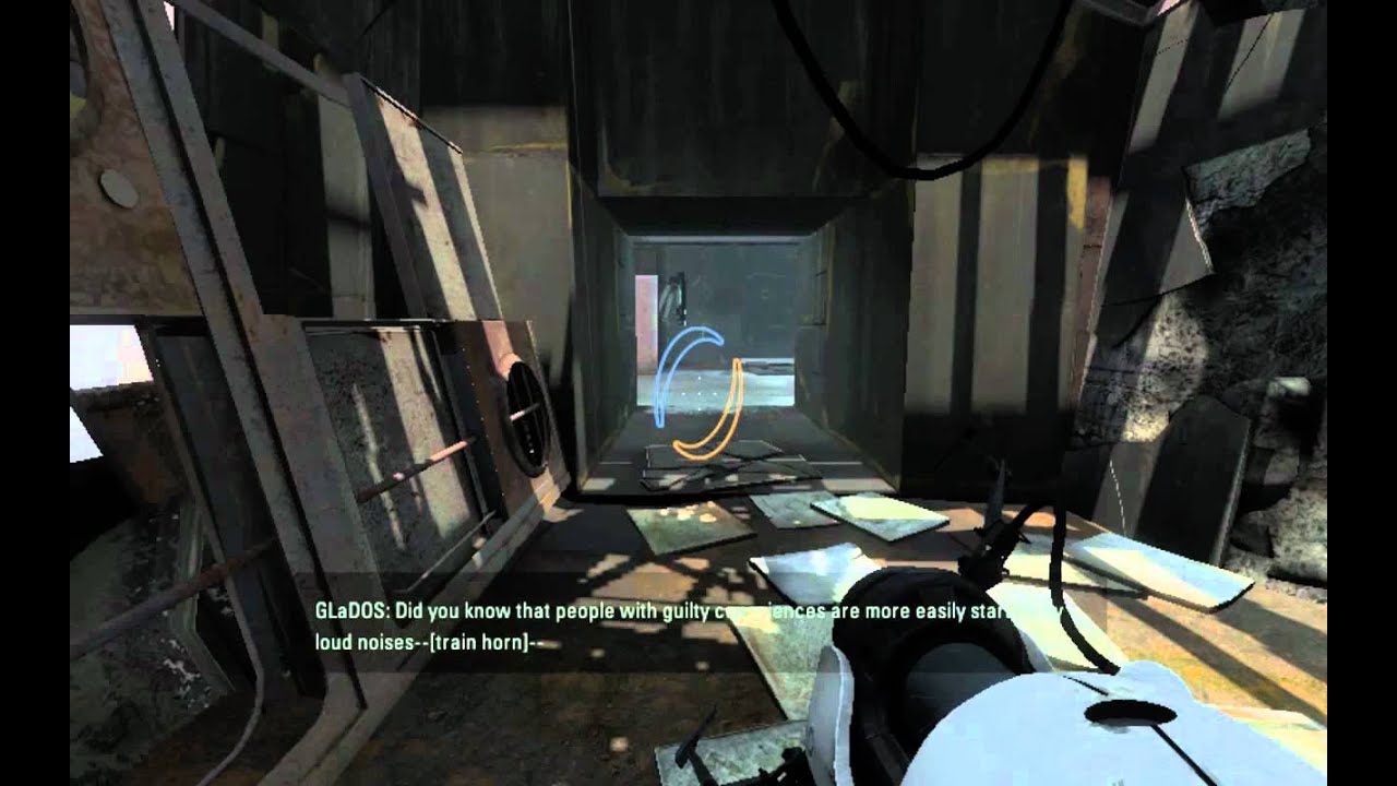 Portal 2 Walkthrough Chapter 2 Part 5 [Aerial Faith Plate] - YouTube