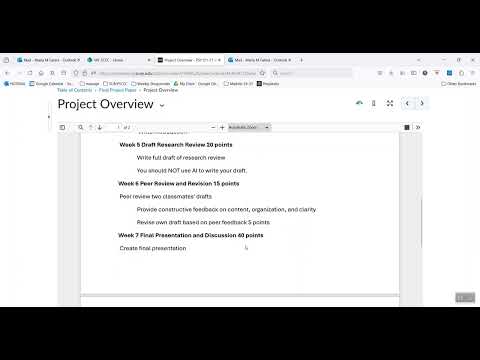 Final Project Overview - YouTube