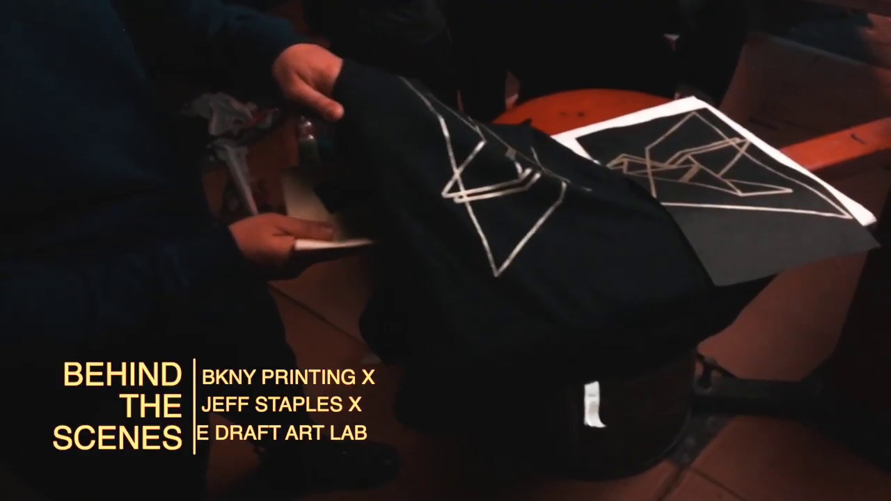 BKNY PRINTING X Jeff Staple X MILLER Genuine Draft - YouTube