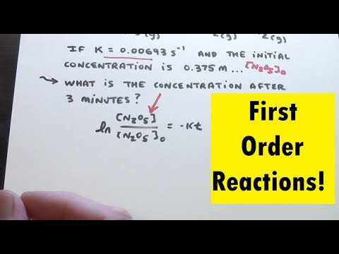 First Order Reactions and Half Life - YouTube