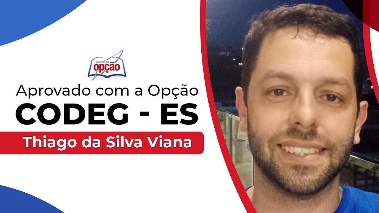 Aprovado no concurso da CODEG-ES com a Apostilas Opção | Saiba como o ...