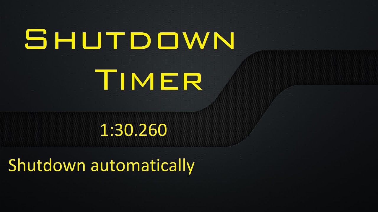 How to automatically shutdown PC [ENG - SRB] - YouTube
