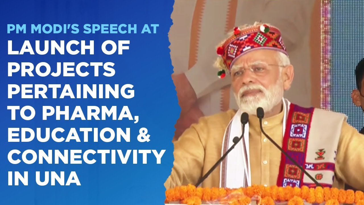 PM Modi's speech at launch of projects pertaining to pharma, education ...
