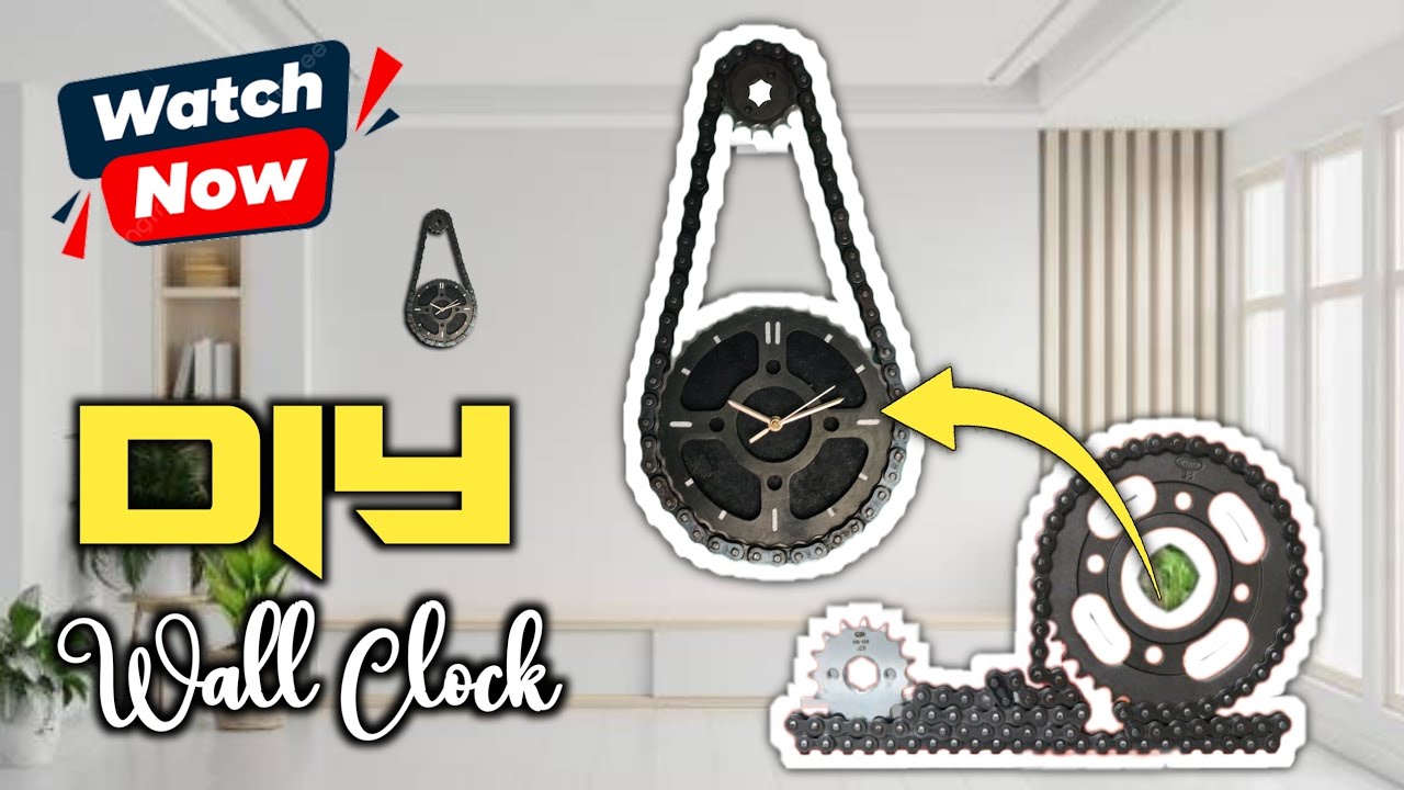 Using Bike Chain Sprocket to Make Wall Clock | বাইকের চেন স্প্রকেট ...