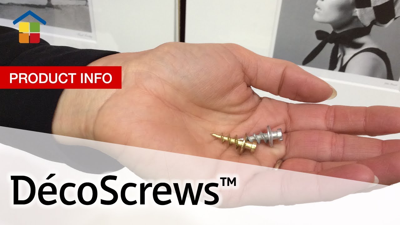 How to use DécoScrews™ - A Screw and Anchor in One - YouTube