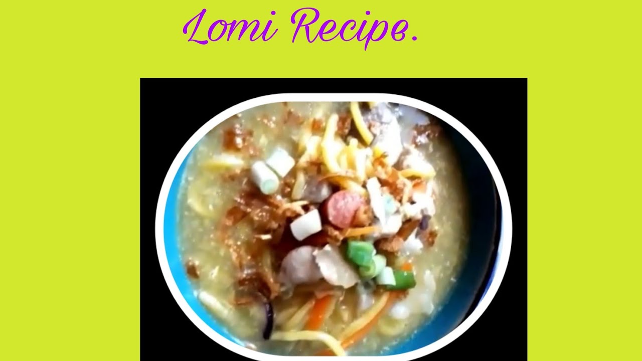 Cooking Vlog #2 || Lomi recipe. - YouTube