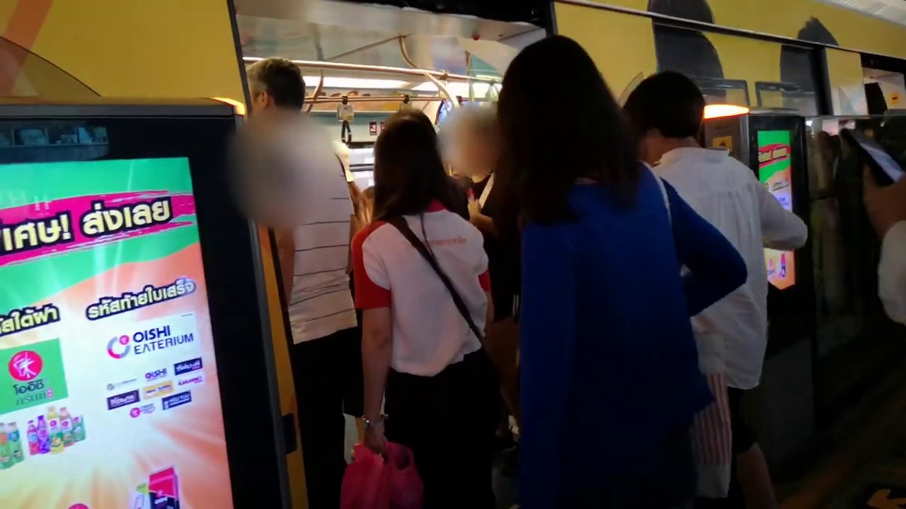 BTS Skytrain『EMU-B1』Arriving to Siam Station「Car 39」 - YouTube