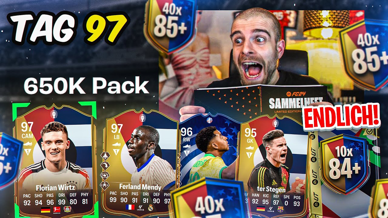 Neues 650K PACK 😱💥 Kann ich ALLE KARTEN SAMMELN in EA FC 24 ?! TAG 97 (Experiment) 🧐🧪 - YouTube