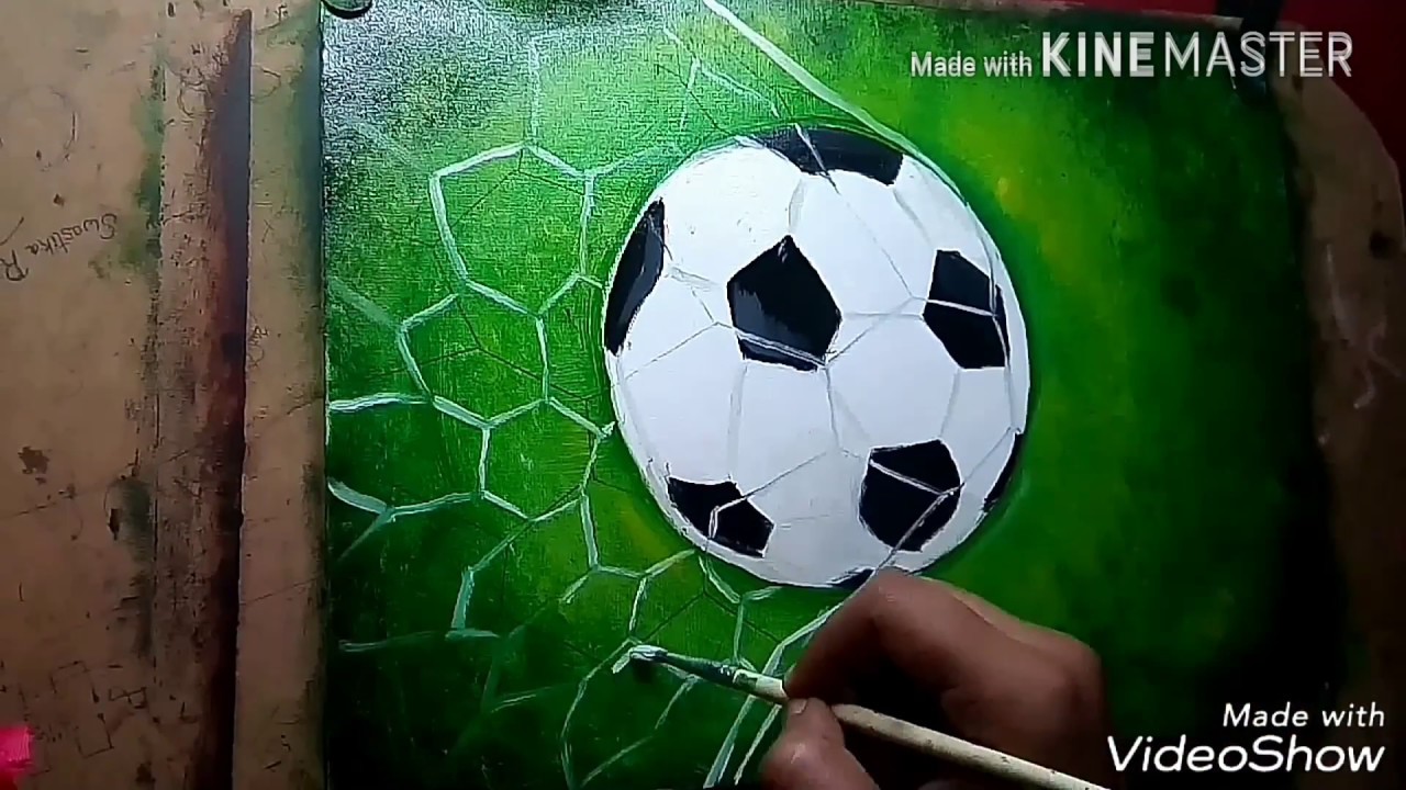 GOAL!! Football special Oil Painting - YouTube