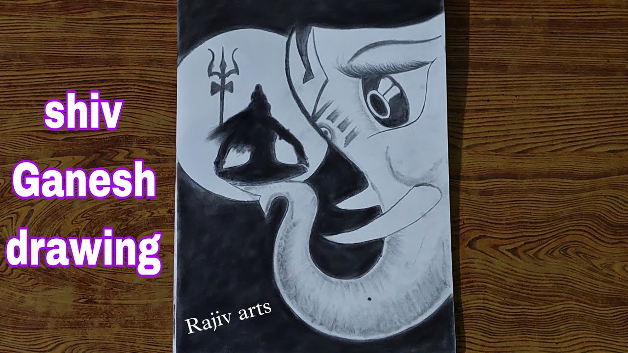 Mastering the Art of Shiv Ganesh Drawing: Step-by-Step Tutorial ...