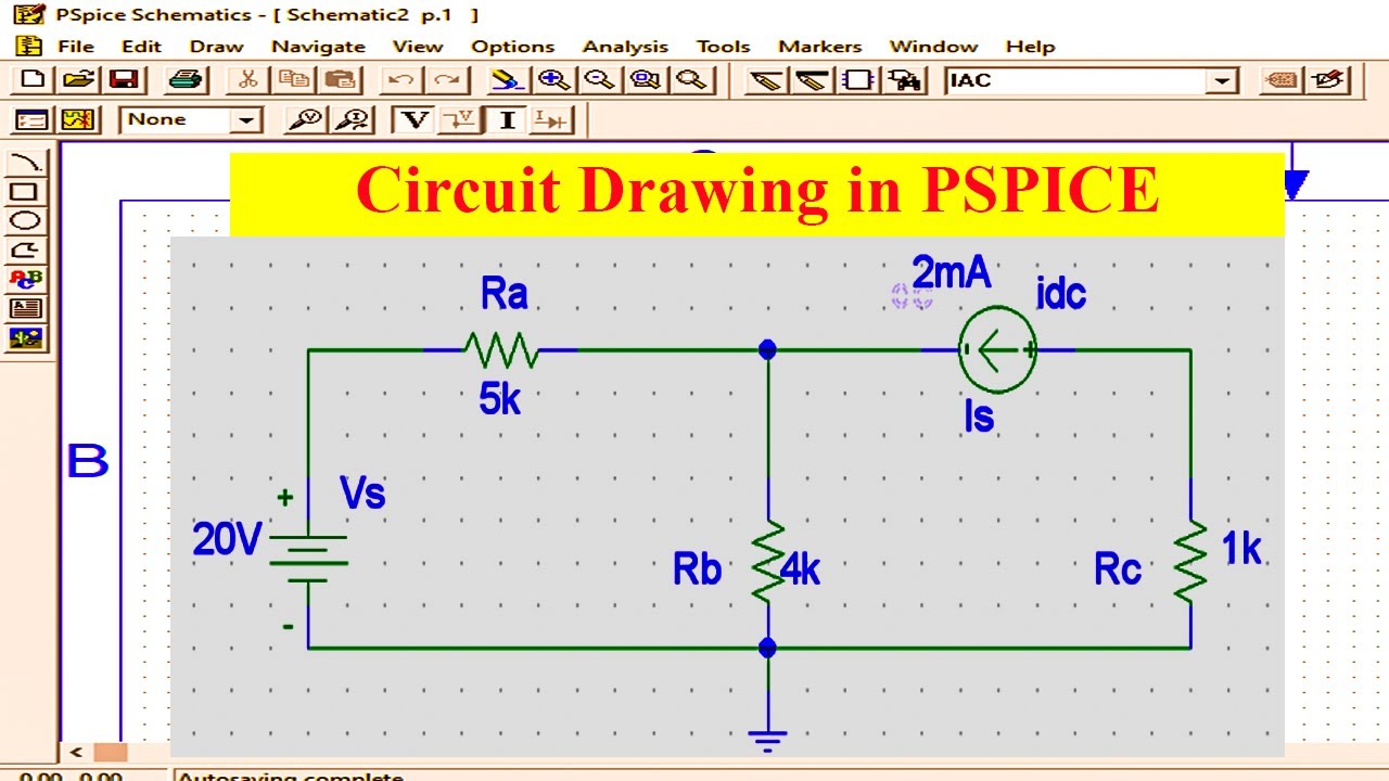 How to Draw a Simple Circuit in PSPICE | লেকচার ০৫ - YouTube