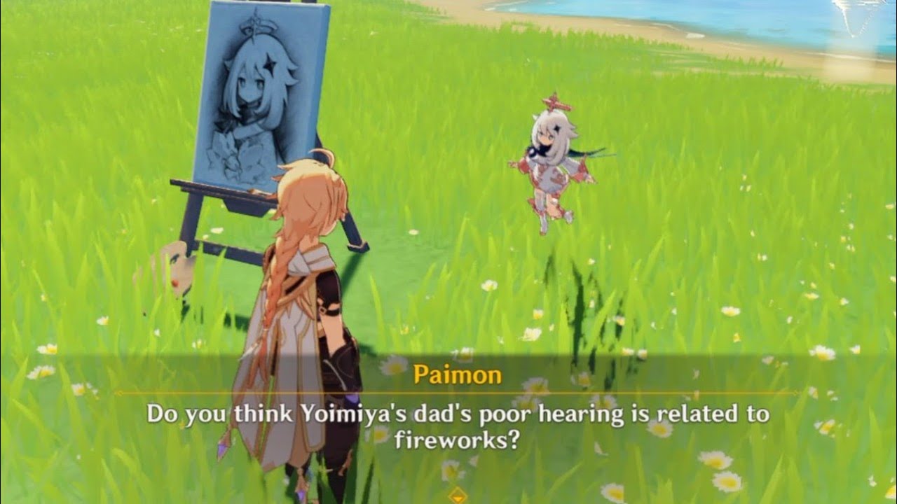 Paimon talks about Yoimiya in the Serenitea Pot - Genshin Impact - YouTube
