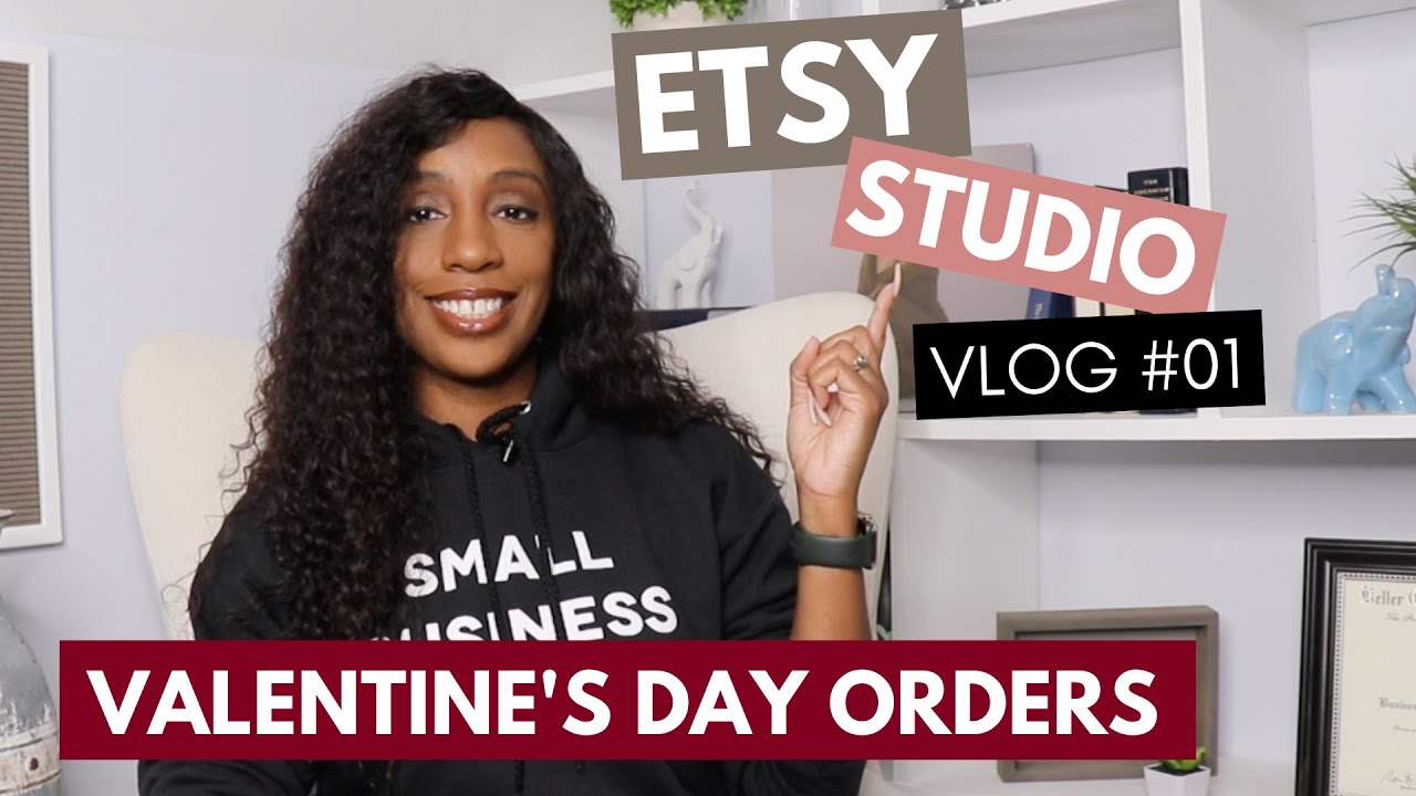 Etsy Shop Vlog 1 - Work on Etsy Orders with Me - A Day in the Life of ...