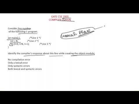 Compiler Design GATE CSE PYQ 2005 - YouTube