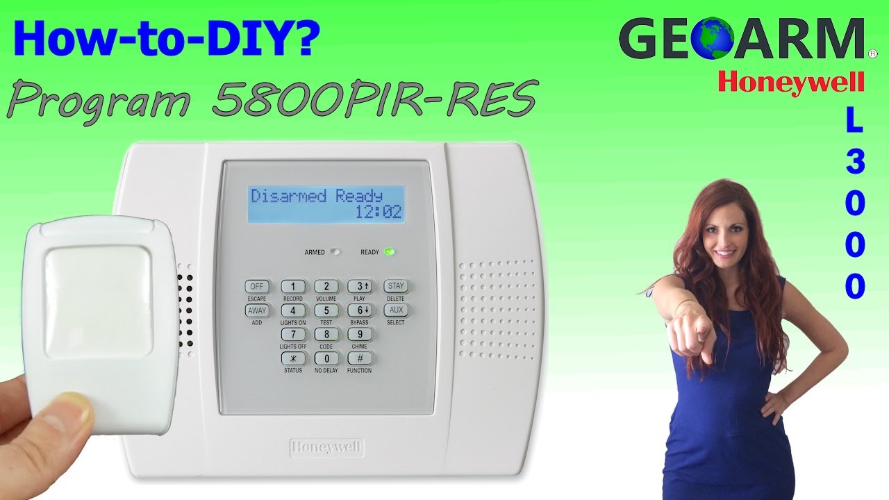 Honeywell 5800PIR-RES - How to Program Interior Follower L3000 System ...