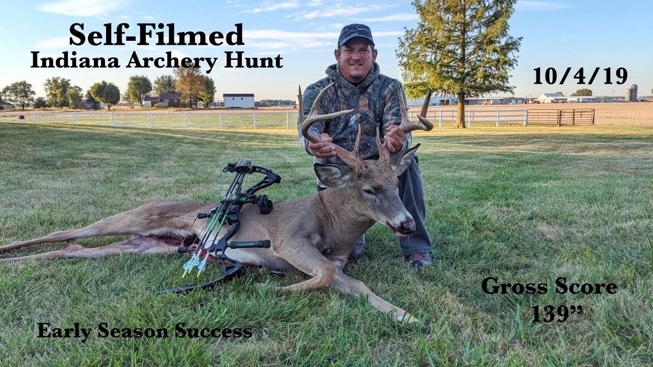 Awesome Southern IN Buck Hunt | Archery Self-filmed | Early Season ...