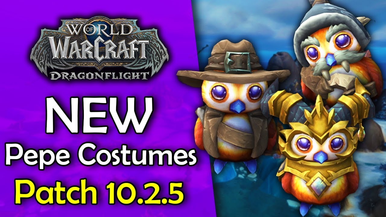 NEW Pepe Costumes!! All 3 Locations in Patch 10.2.5 - Dragon, Explorer, Tuskarr | WoW ...
