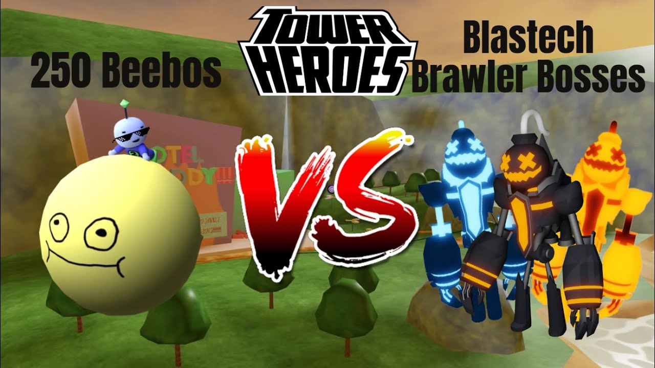 125 BEEBO'S VS BLASTECH BRAWLER! - Tower Heroes •Roblox• - YouTube
