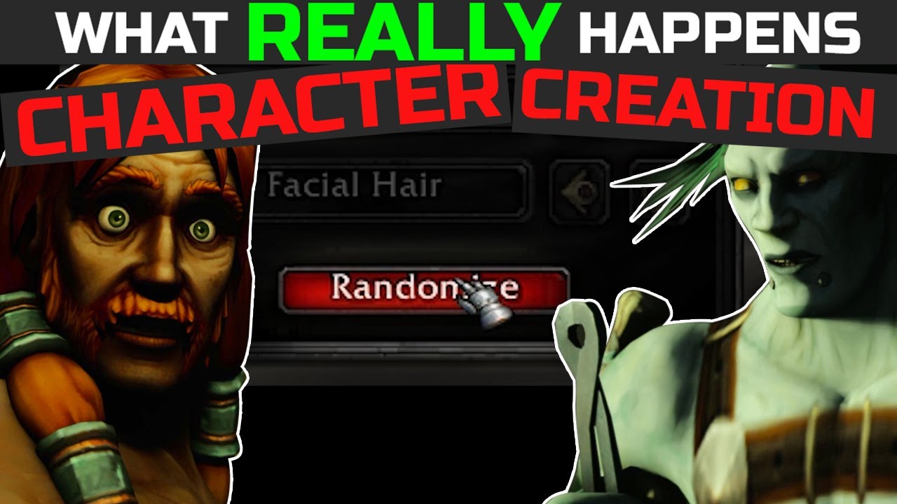 What REALLY happens | Customizing Game Character | WoW Machinima - YouTube