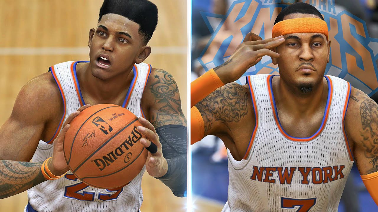 NBA Live 15 Rising Star #4 - Adrian's NBA Debut! Carmelo & Adrian Is ...