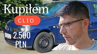 🚙 Clio 1.2 za 2.5 K . Sprawdzimy jak daleko i długo pojeździ.