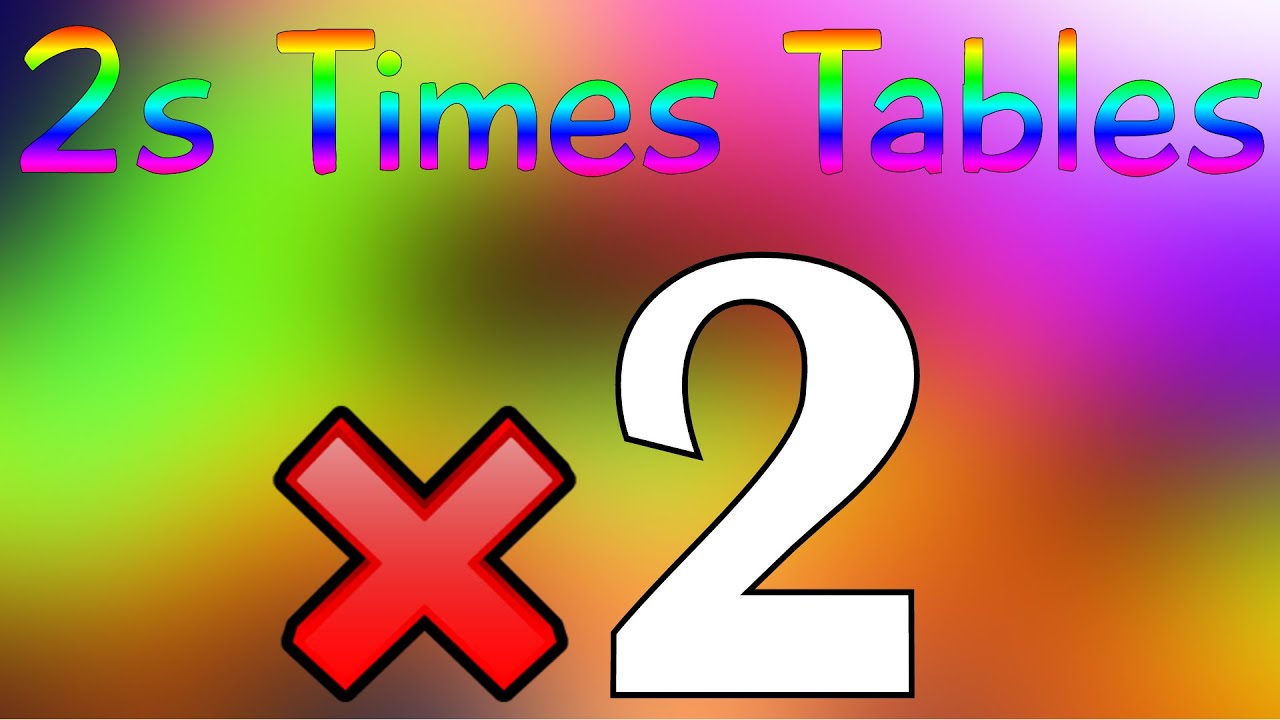 2s Times Tables Multiplication Tables Musical YouTube 2s Times Tables Multiplication Tables Musical YouTube
