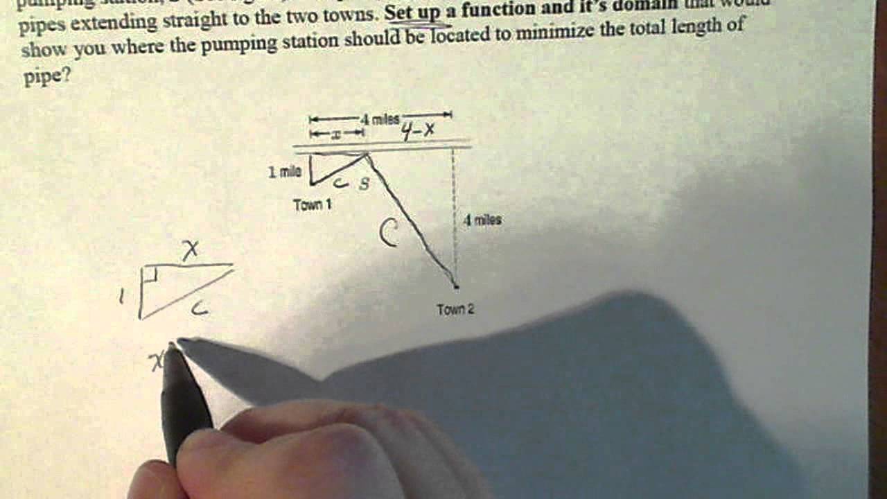 Calculus 1: Optimization - Setting up a Function to Optimize - YouTube