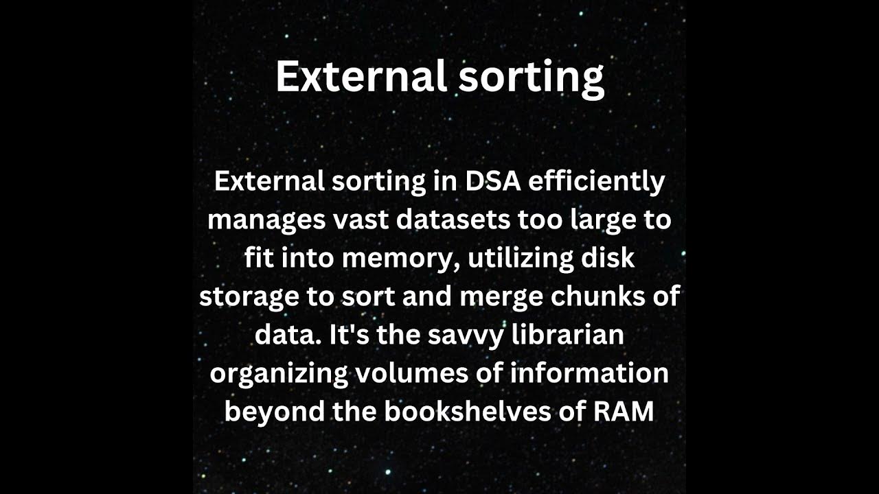 External Sorting - YouTube