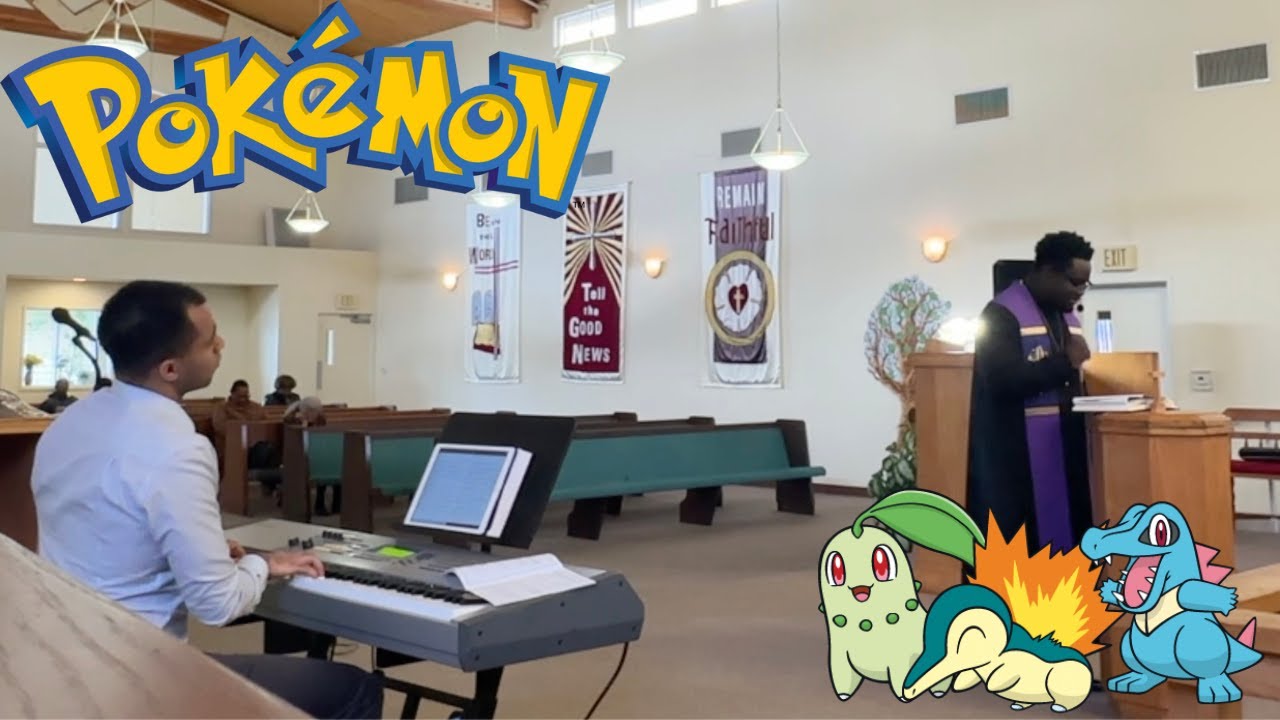 I played National Park from Pokemon on piano during church service ...
