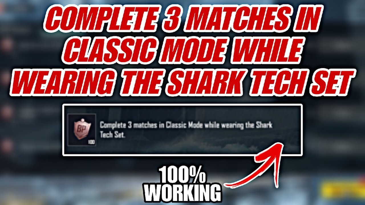 COMPLETE 3 MATCHES IN CLASSIC MODE WHILE WEARING THE SHARK TECH SET ...