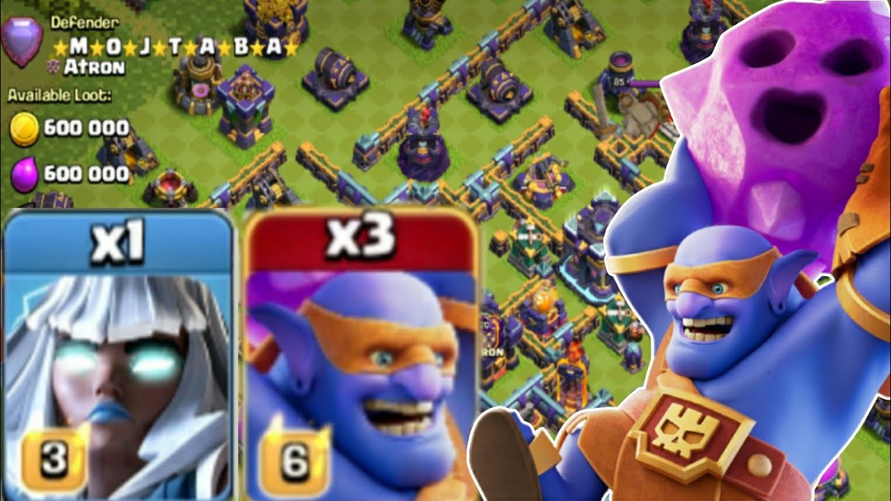 Day15 super bowler smash strategy!clash of clans - YouTube