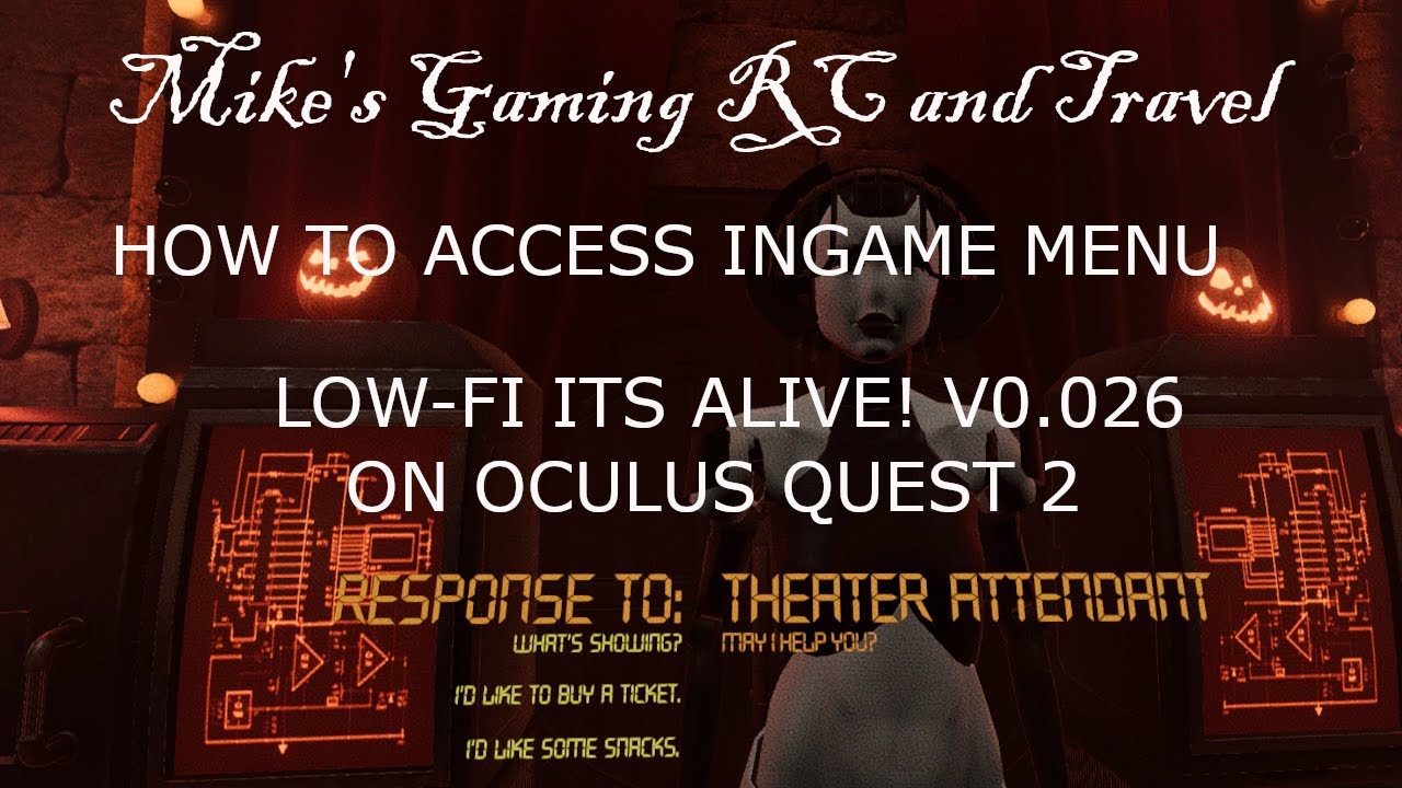 Low-Fi VR. V0.026 How to access in game menu. - YouTube