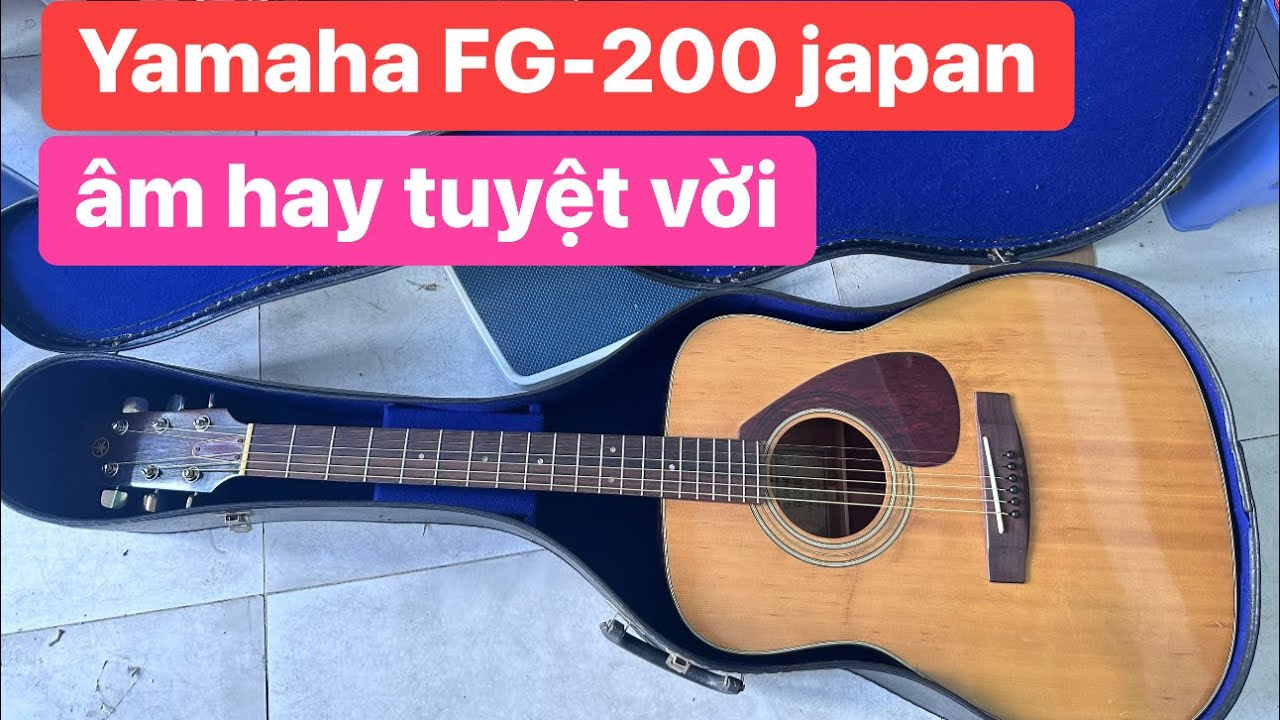 Đàn guitar Yamaha FG-200 japan âm rất hay. Giá: 2tr400k, guitar nhật ...