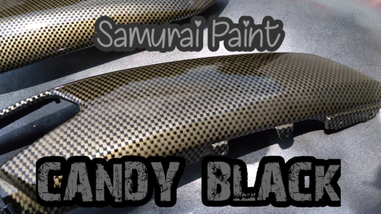 Candy Black over Decorative Chrome Fake Carbon gamit ang Samurai Paint ( amazing result ) - YouTube