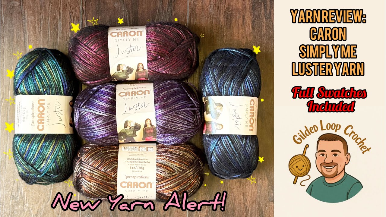 Yarn Review - Caron Simply Me Luster Yarn - Swatches and Wash/Dry test ...