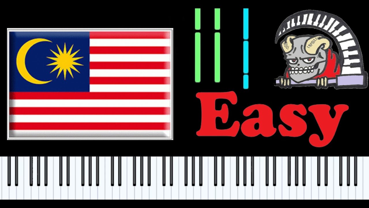 Malaysia National Anthem Negaraku Piano Midi Synthesia - YouTube