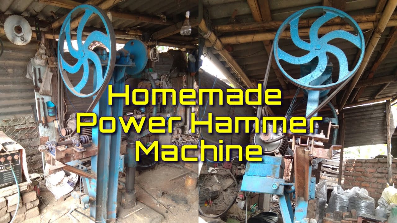 25 kg HomeMade Power Hammer Machine | Home built power forging machine ...