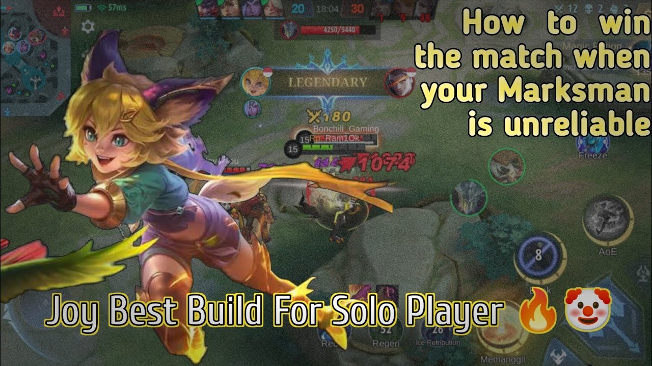 Joy New Best Build For Solo Player EZ Carry Team🤡 - Joy Gameplay Best ...