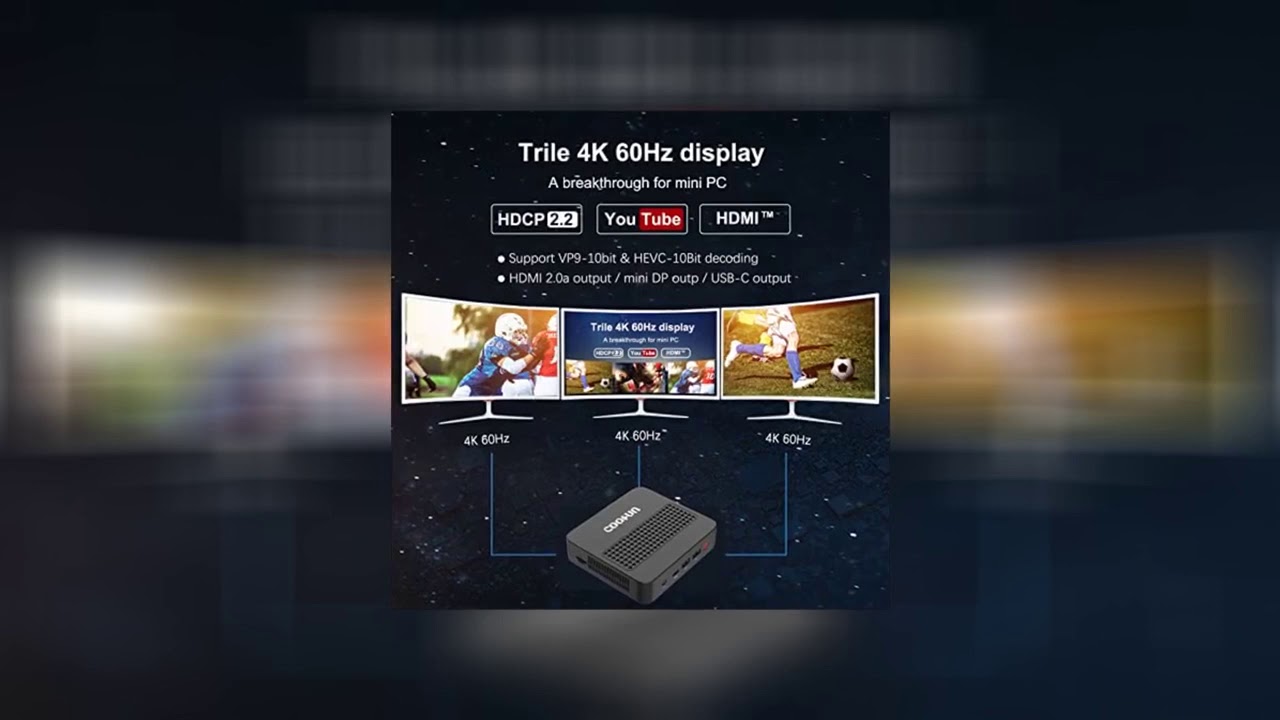 COOFUN Mini PC C J34 Pro 8G DDR4 128GB NVMe SSD Intel Celeron J3455 up ...