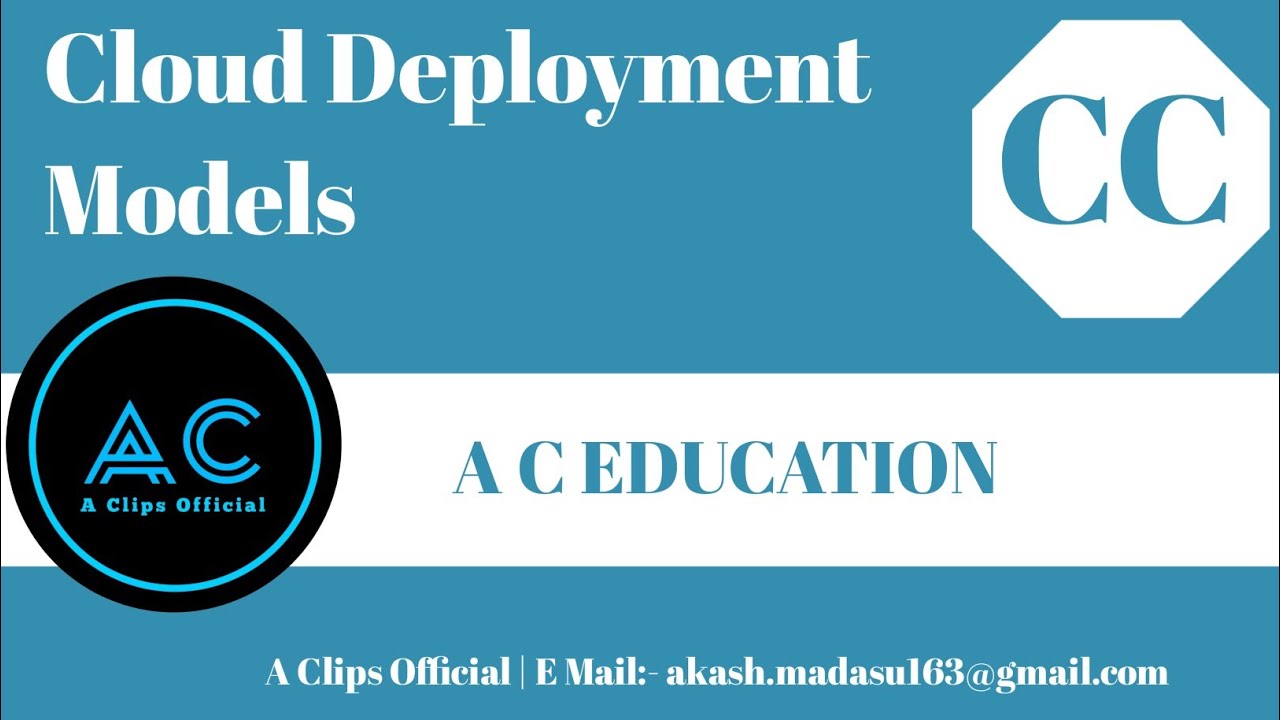 Cloud Deployment Models | CC | JNTUH | A C EDUCATION #19 - YouTube