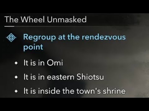 Regroup at the rendezvois point in Assassin's Creed Shadows (The Wheel ...