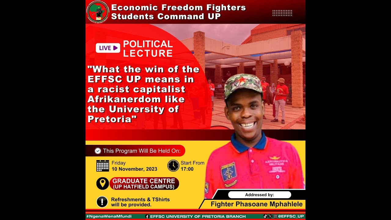 EFFSC UP Political Lecture - YouTube