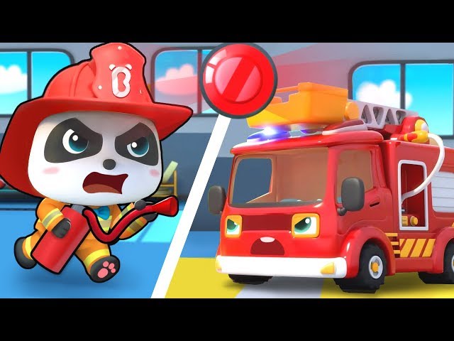 Fire Siren is On - Fire Truck | Police Cartoon | Nursery Rhymes | Kids ...